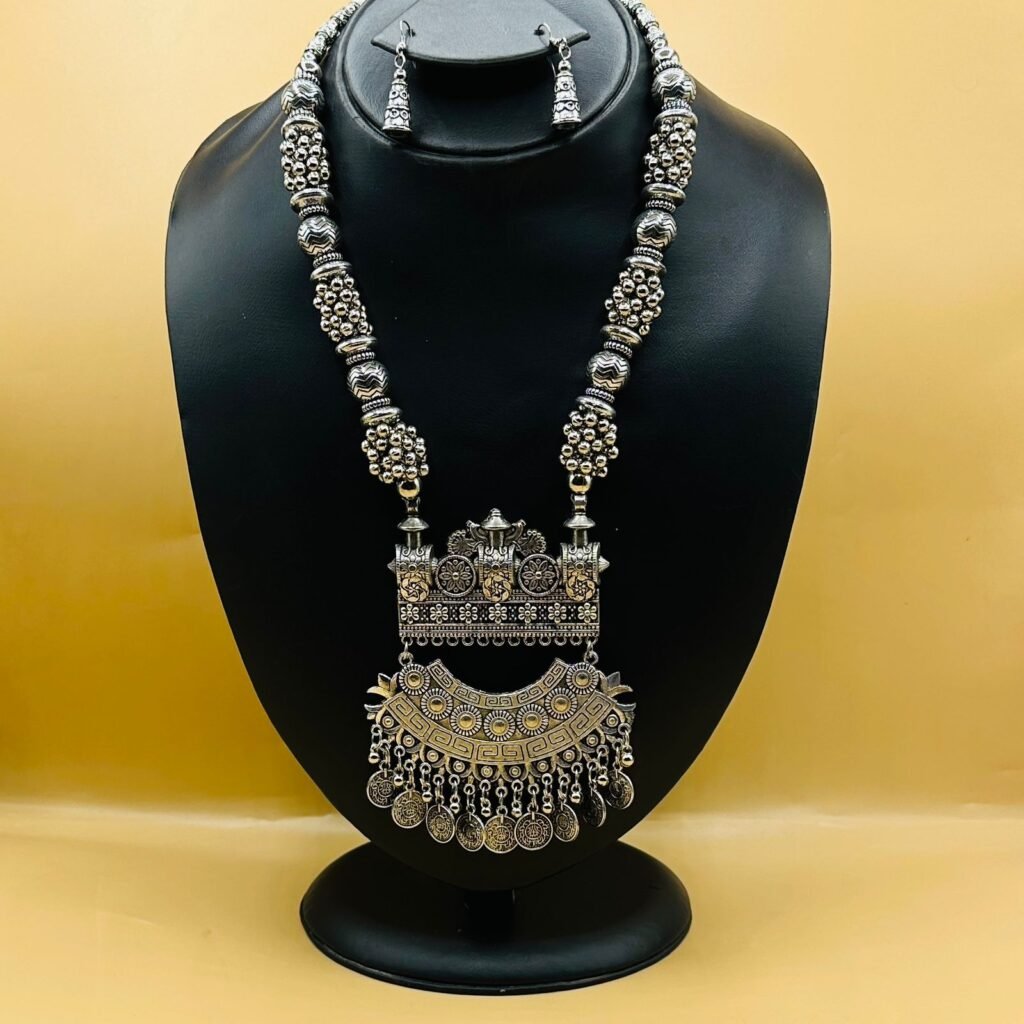 Indian Traditional Long Mala Set With Small Coins - Wholesale Kuchi ...